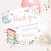 Editable Hedgehog Thank You Tag Templates-birthday Thank You Tags ...