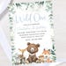 Woodland Birthday Party Invitation-forest Animal Invite-instant ...