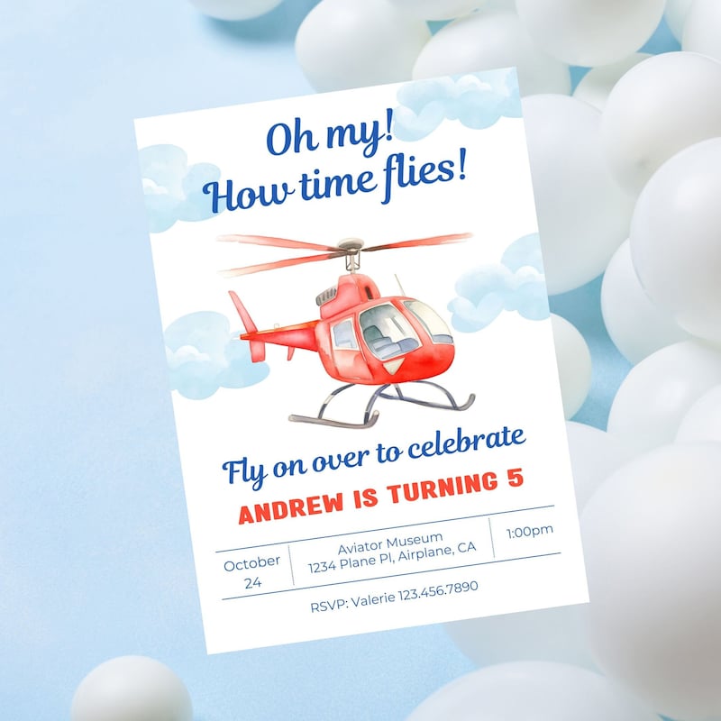 Helicopter Party - Etsy