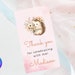 Editable Hedgehog Thank You Tag Templates-birthday Thank You Tags ...
