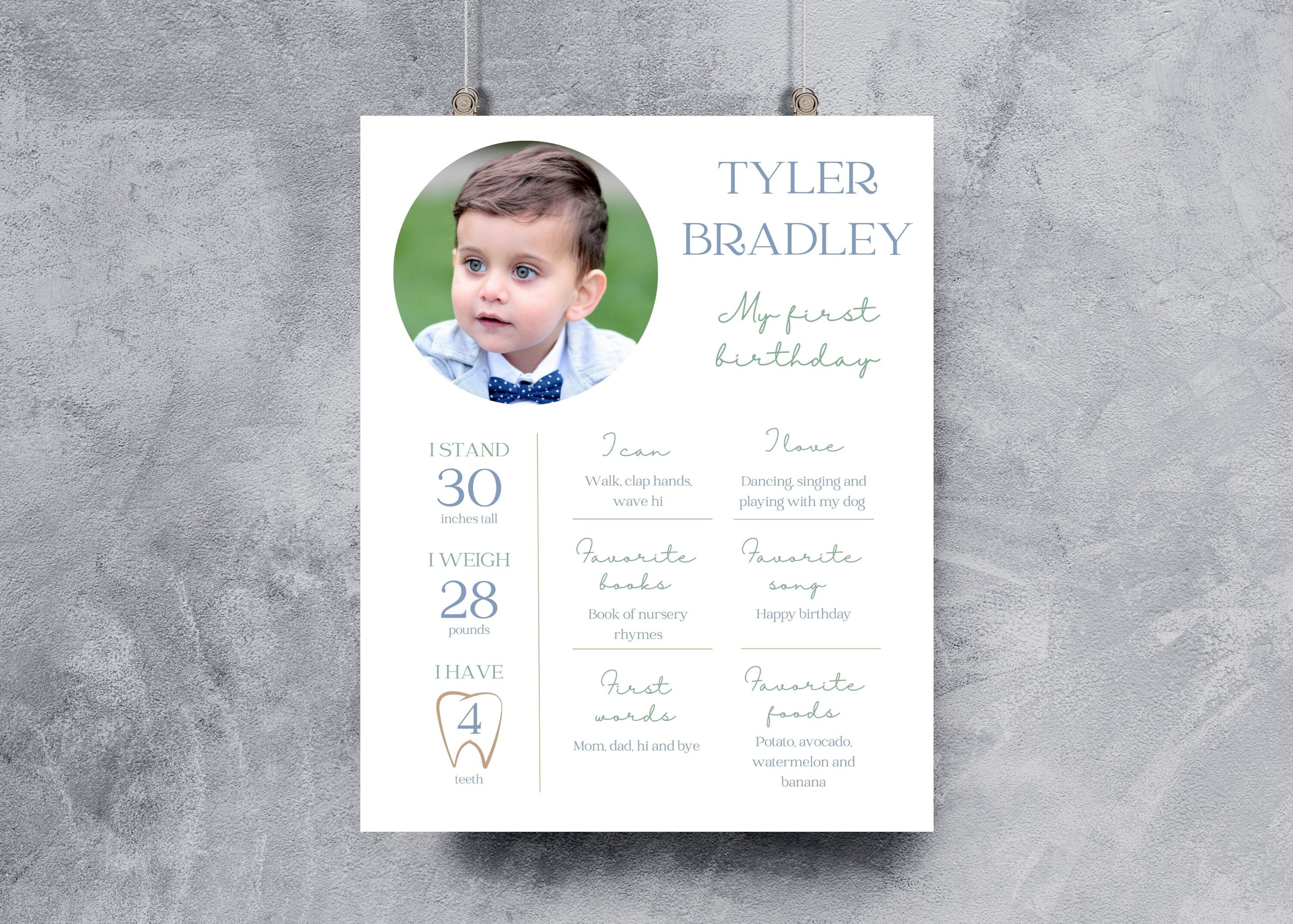 Editable Milestone Birthday Sign-birthday Photo Milestone Sign-instant ...