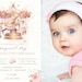 Editable Carousel Birthday Invitation Template-horse Carousel Photo ...
