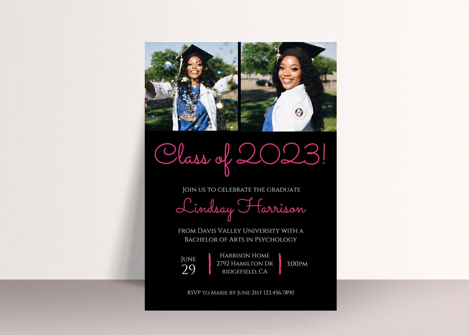 Graduation Photo Invitation Template-graduation Photo Invitation ...