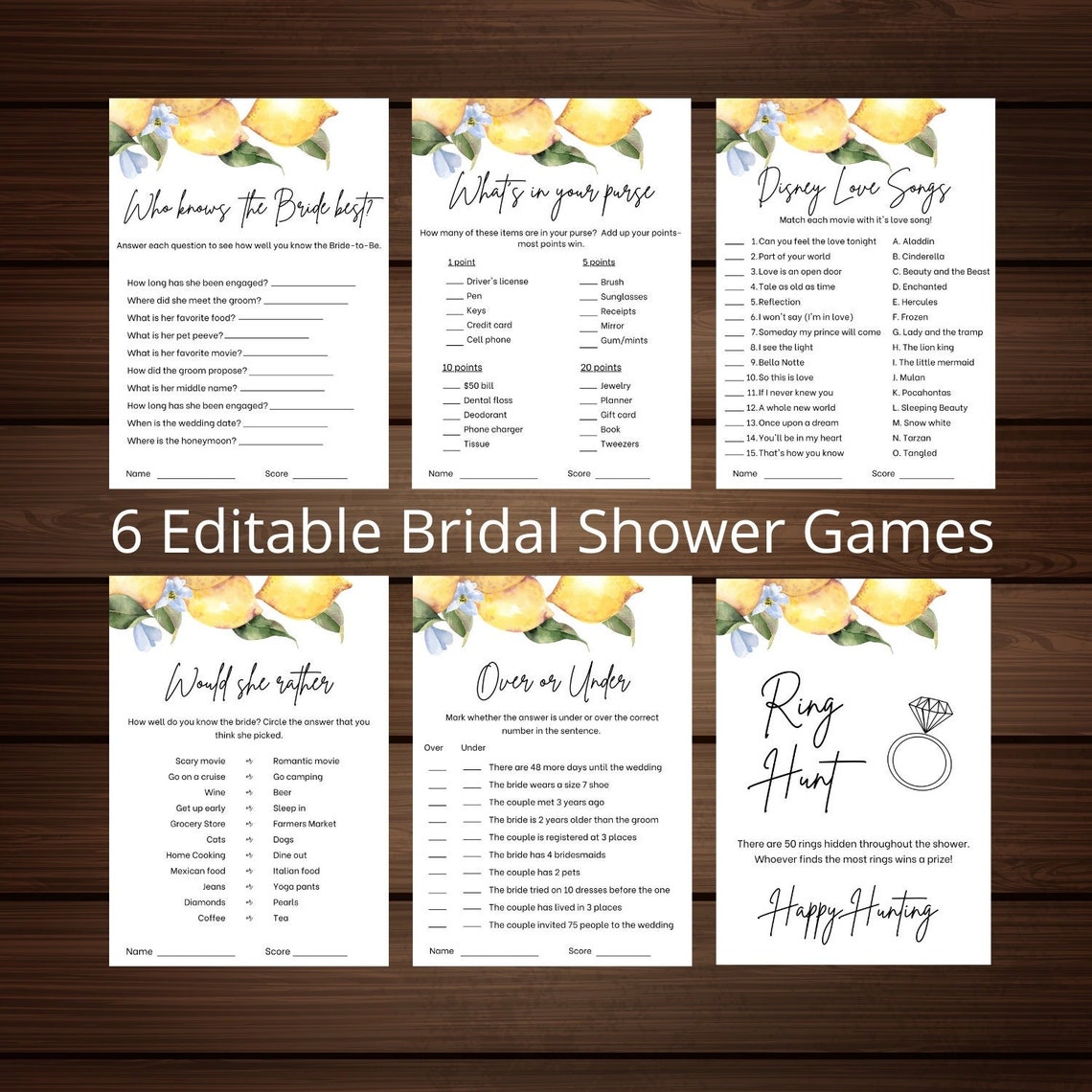 Bridal Shower Games-bridal Shower Games Instant - Etsy