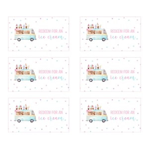 Editable Ice Cream Party Ticket-ice Cream Truck Party-instant Download ...