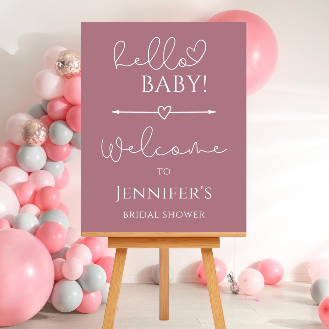 Baby Shower Welcome Sign-instant Download - Etsy
