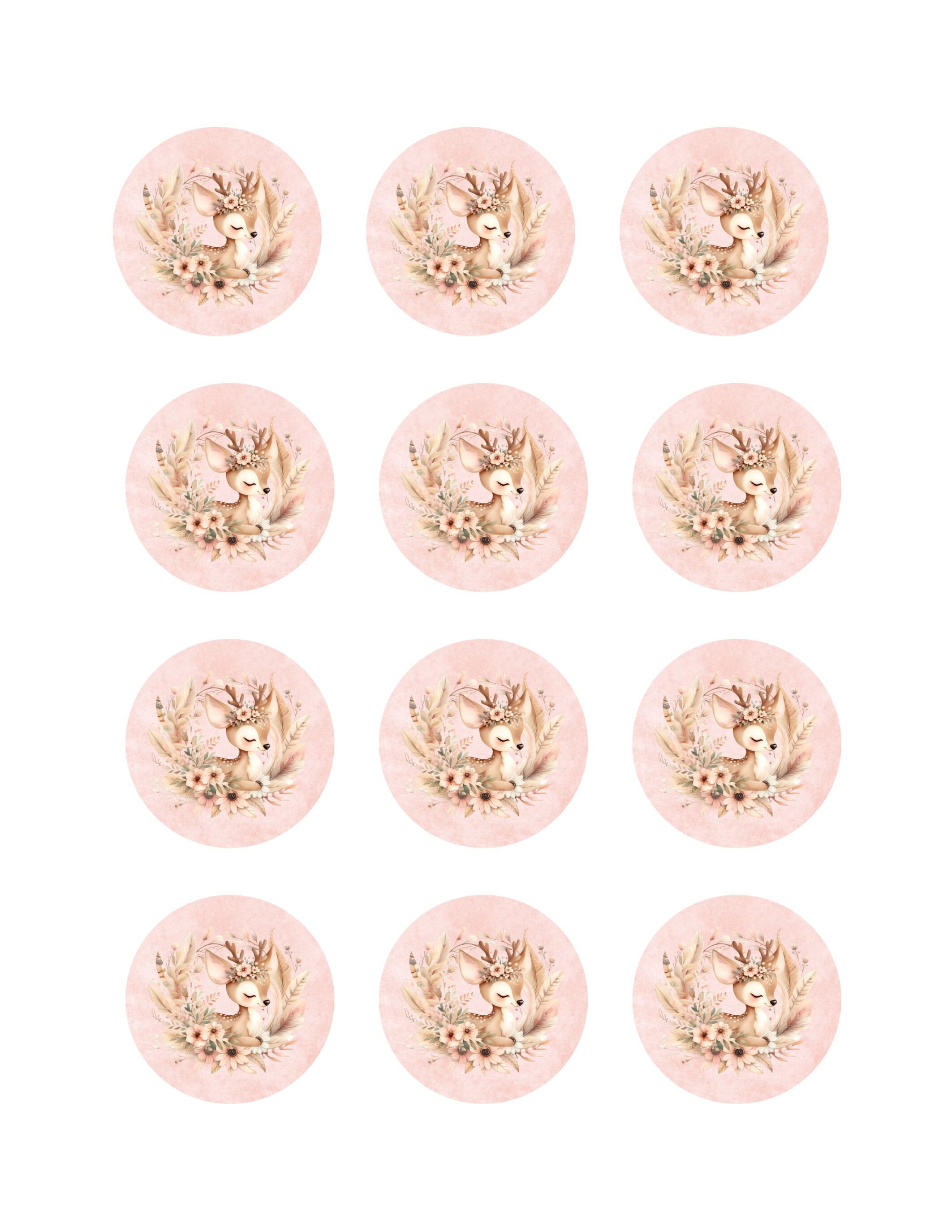 Oh Deer Cupcake Topper Printable-deer Cake Topper-woodland Cupcake ...