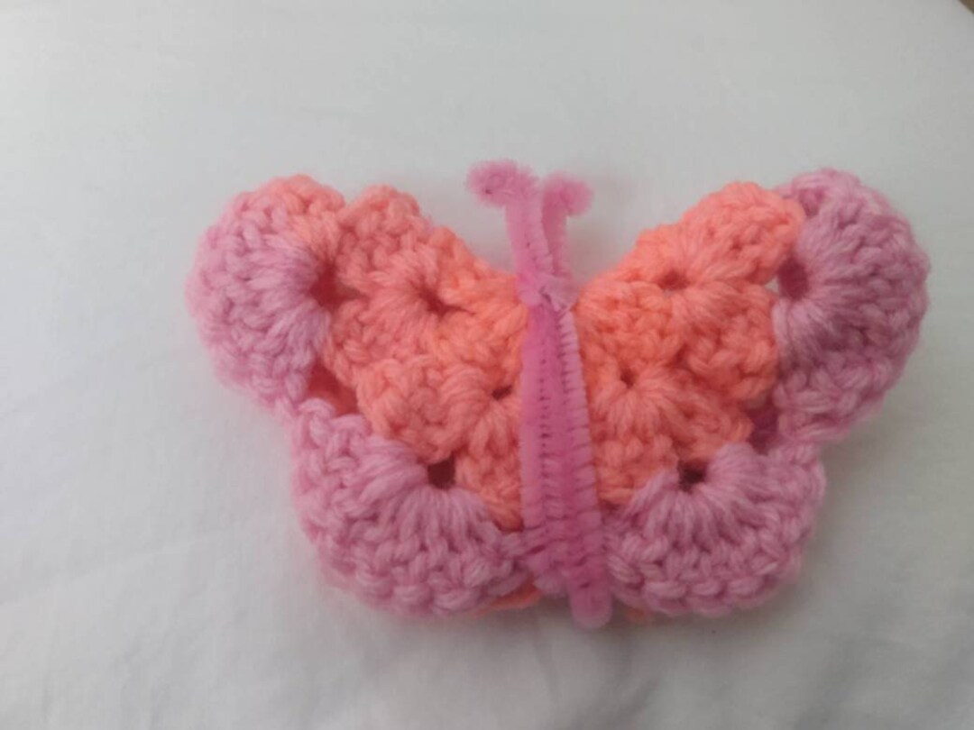 Butterfly Crochet Memo Holders - Etsy