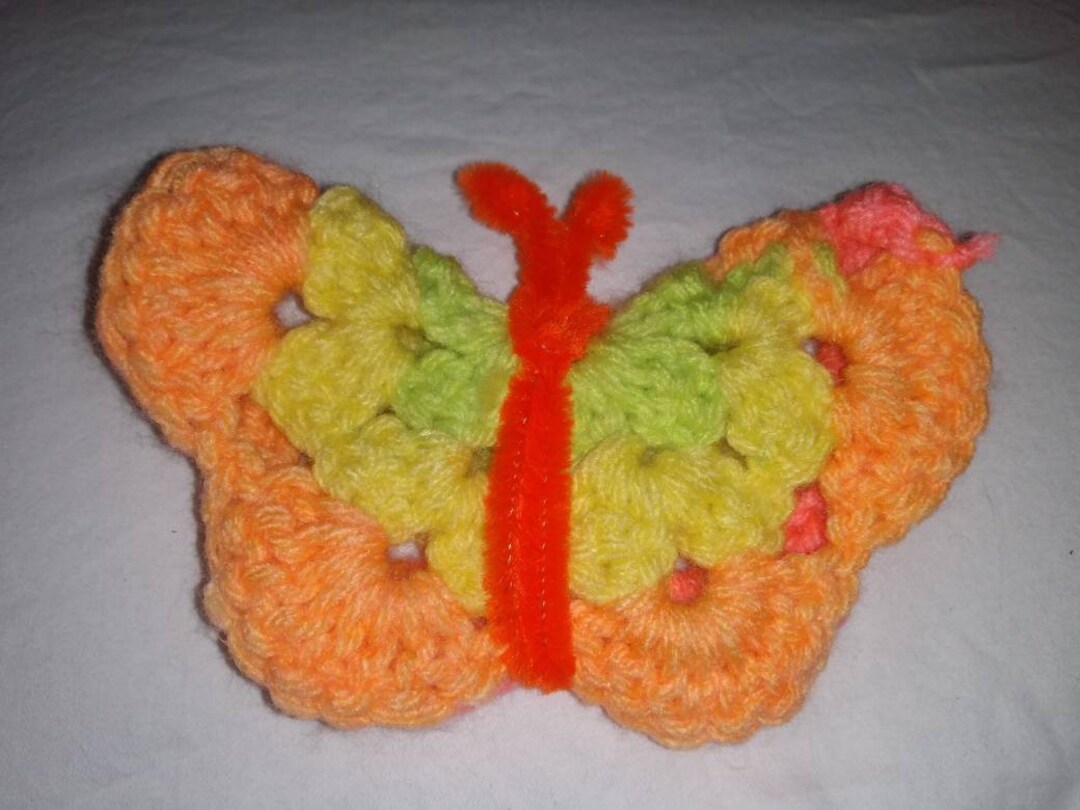 Butterfly Crochet Memo Holders - Etsy