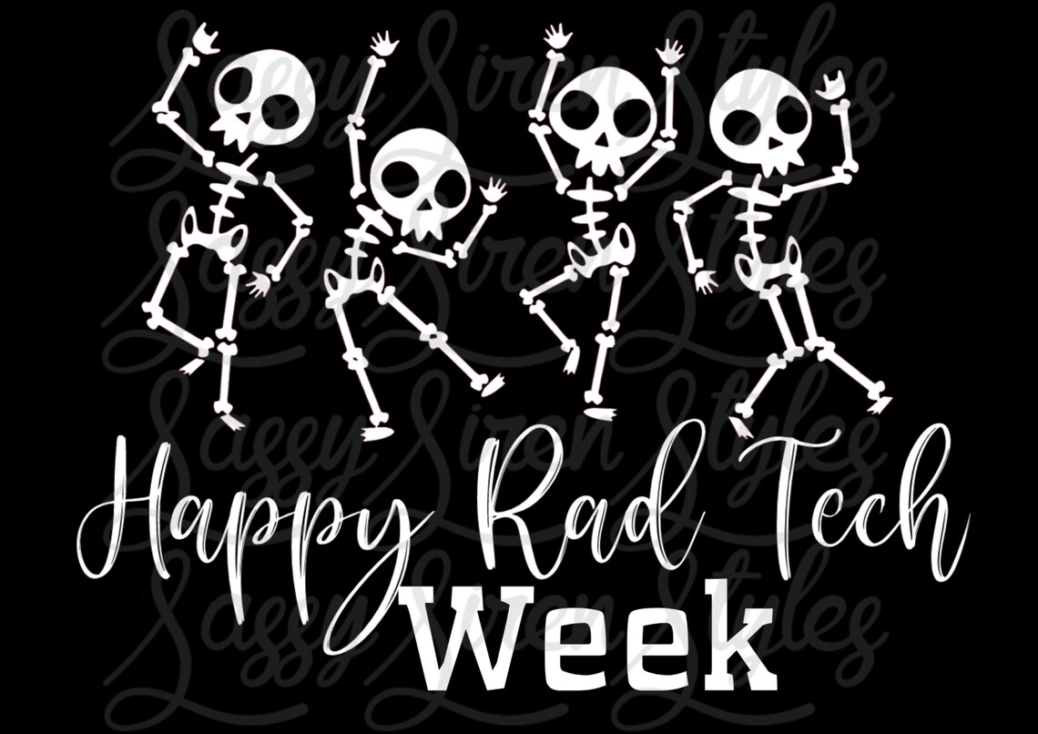 Happy Rad Tech Week Skeleton Sublimation Png - Etsy