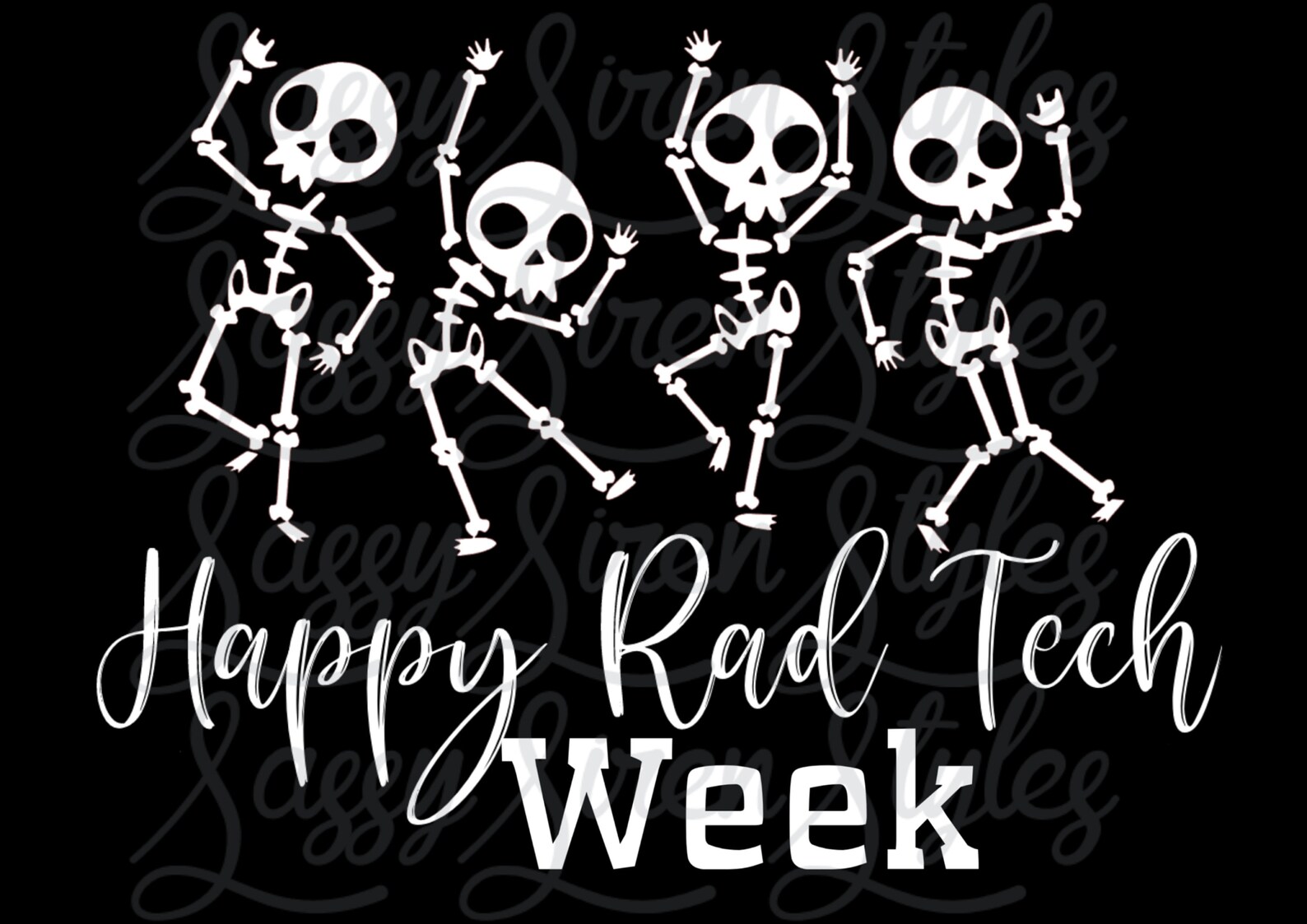Happy Rad Tech Week Skeleton Sublimation Png - Etsy