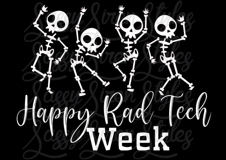 Happy Rad Tech Week Skeleton Sublimation Png - Etsy