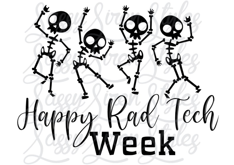 Happy Rad Tech Week Skeleton Sublimation Png - Etsy