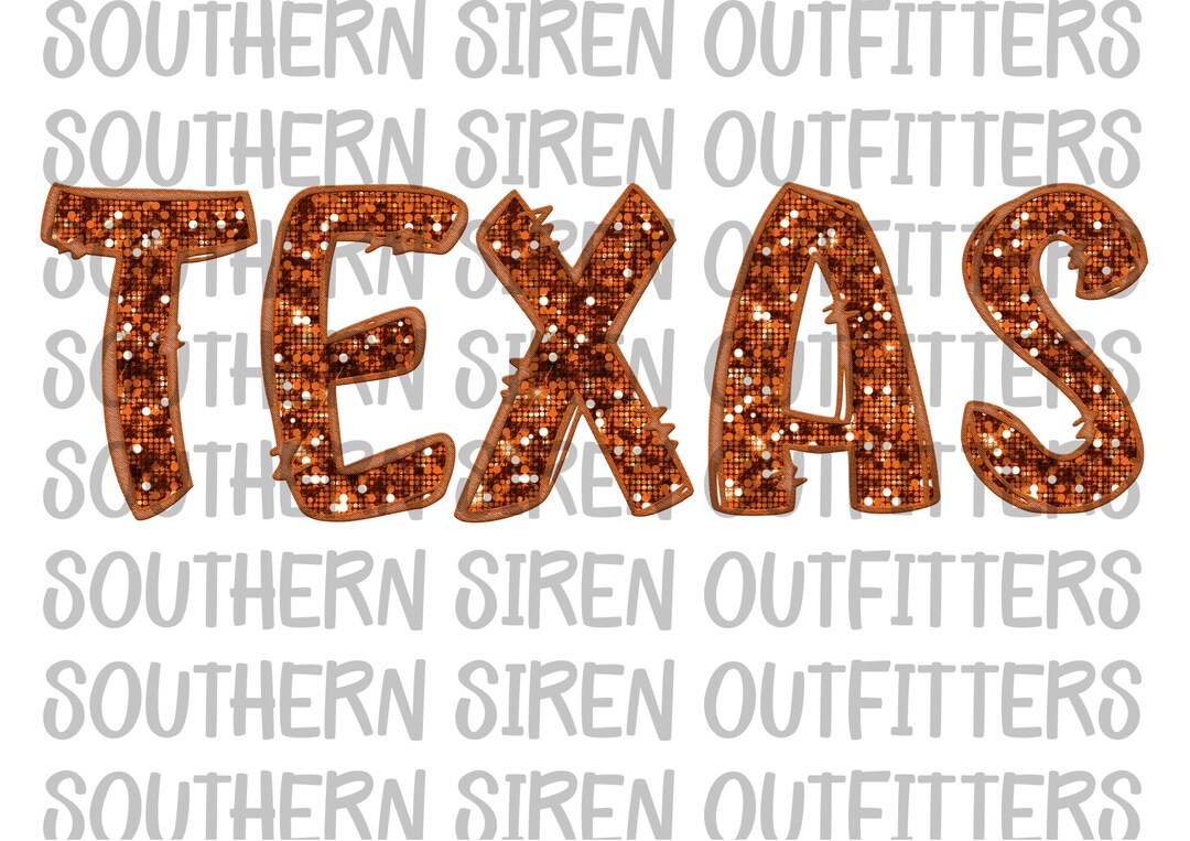 Glittery Texas - Word Art Png - Etsy