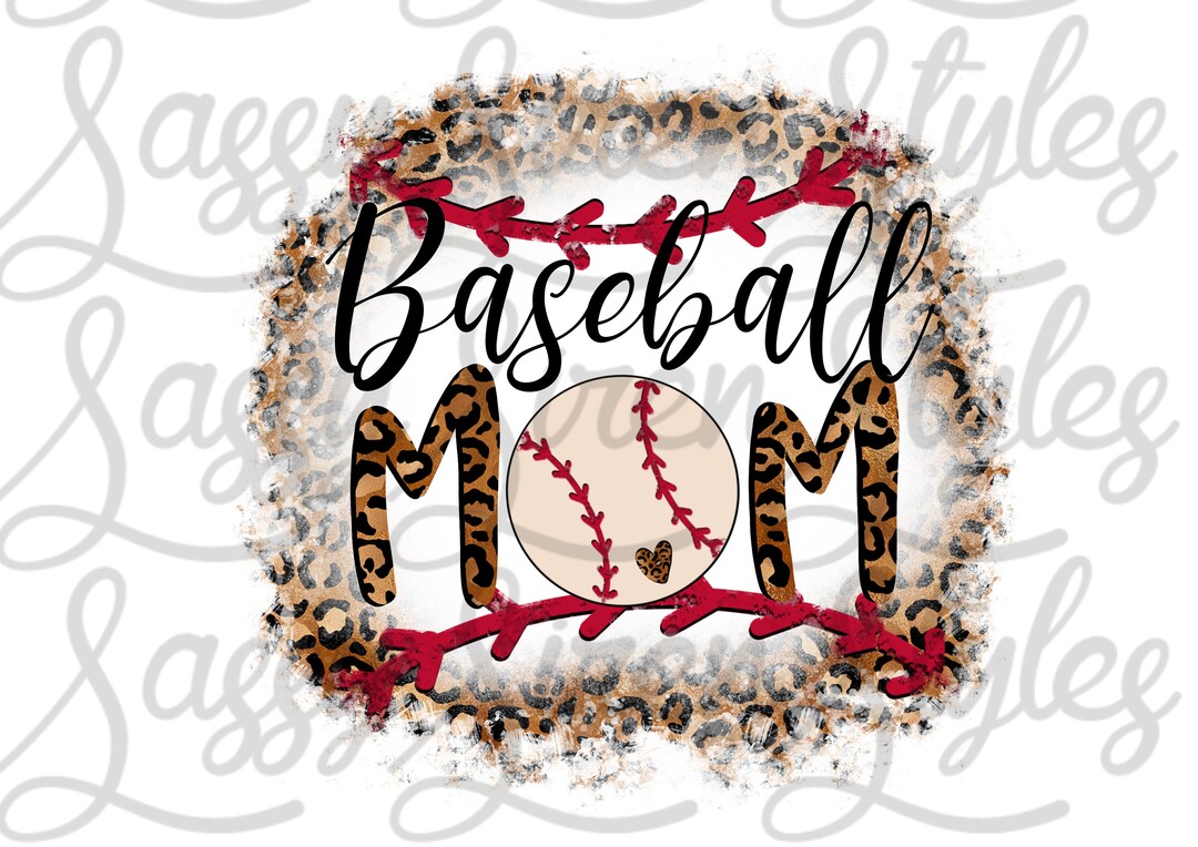Distressed Leopard Baseball Mom Sublimation Png - Etsy
