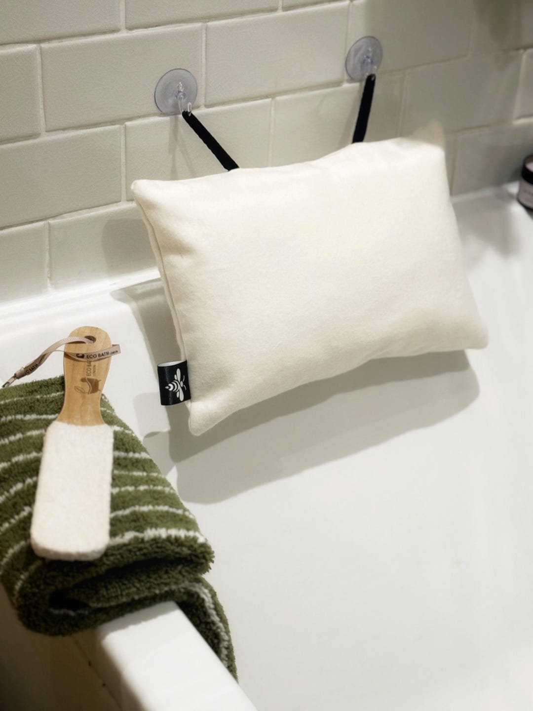 Luxury Bamboo Fleece Bath Pillow by Lou-bees - Etsy