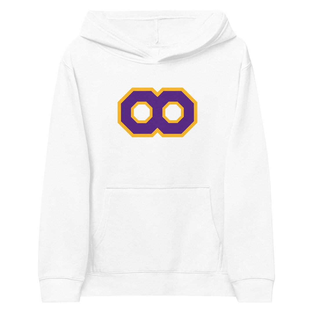 Lakers Purple and Gold Infinity 8 Kobe Kids / Youth Fleece Hoodie - Etsy