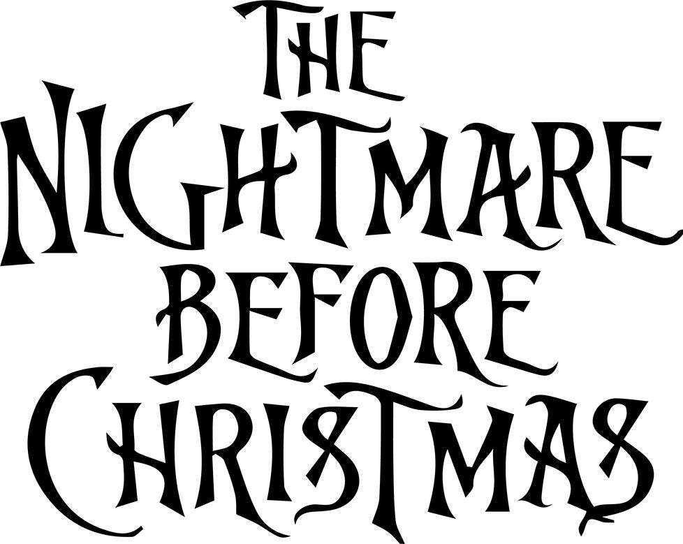 Nightmare Before Christmas Letters: Jack, Sally, Boogie Images (digital ...