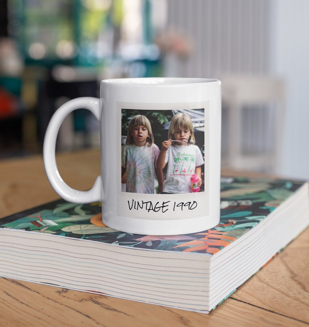 Custom Photo Mug Vintage Photo and Custom Year 11oz or 15oz Mug Picture ...