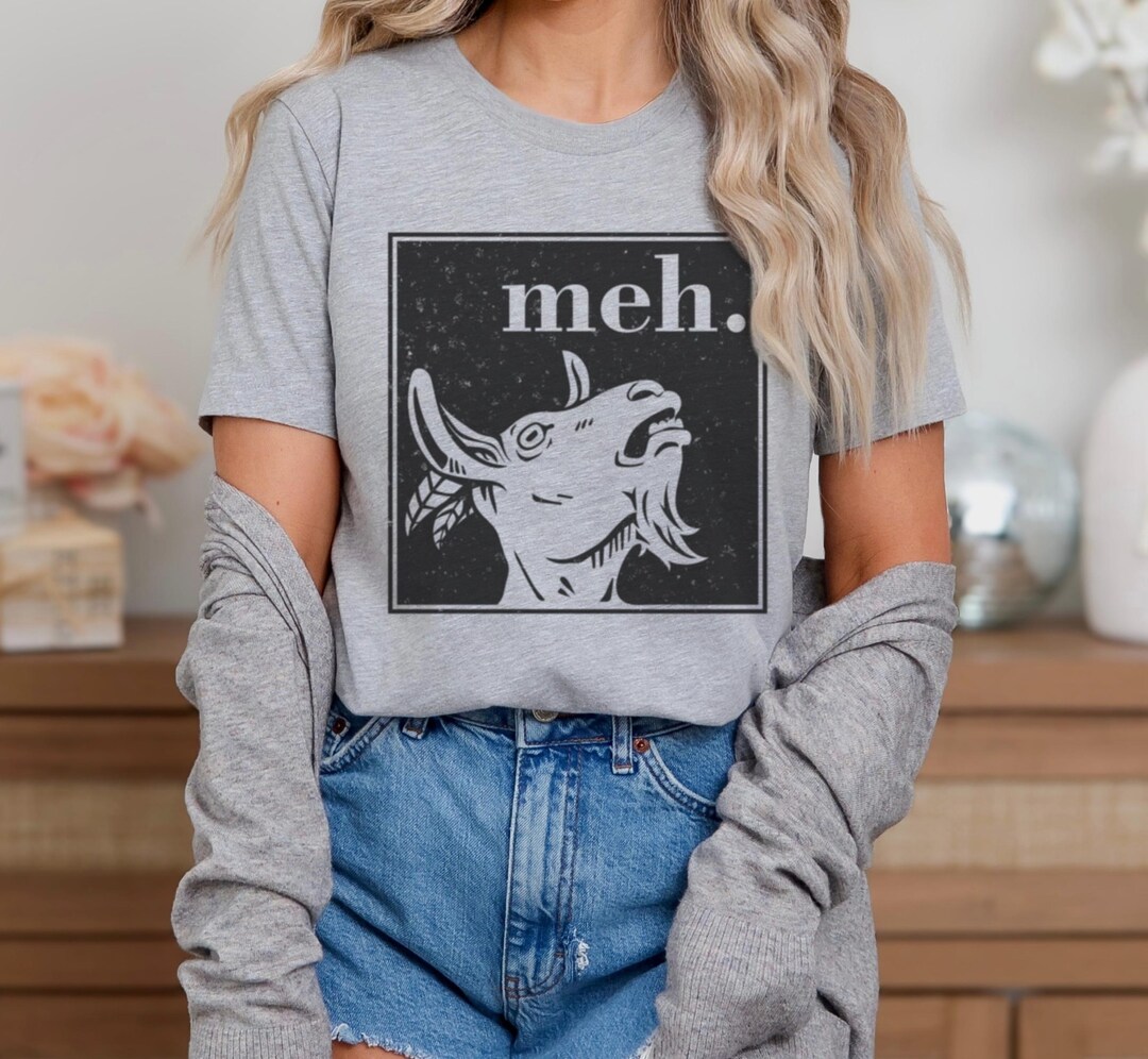 Meh Goat Shirt Funny Goat Lover T-shirt Gift for Animal Lover Farmer ...
