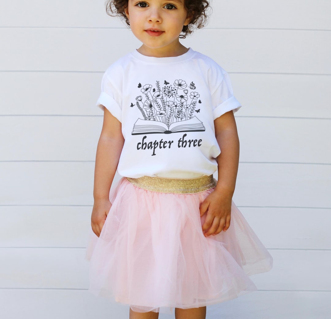 Custom Chapter Birthday Shirt for Kids | Personalized Book Theme Tee ...