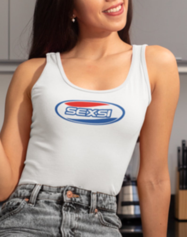 Sexsi Tank Top, Y2k 90s Inspired Crop Top - Etsy
