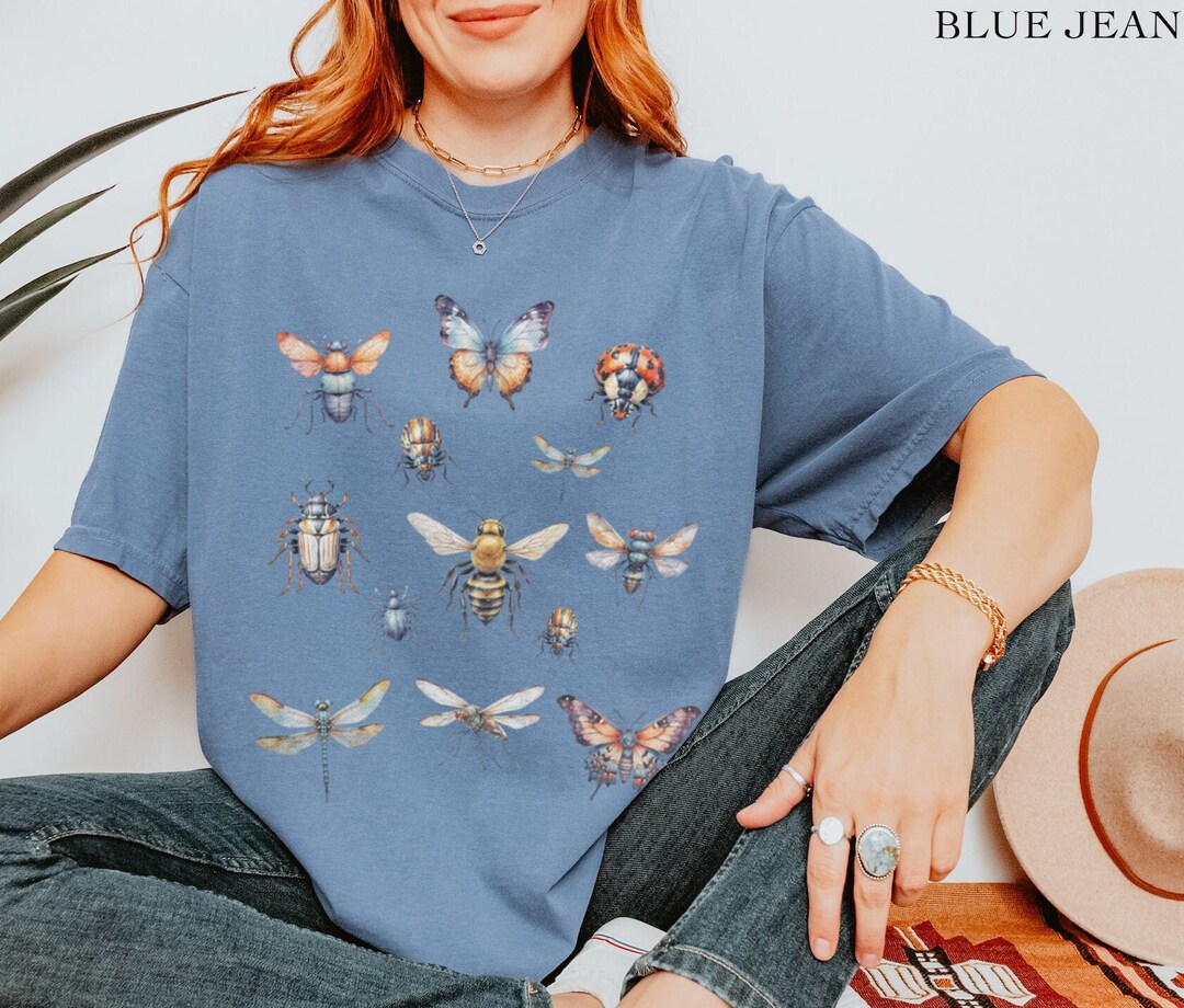 Insects Shirt, Comfort Colors Bugs Graphic Tee or Sweatshirt ...
