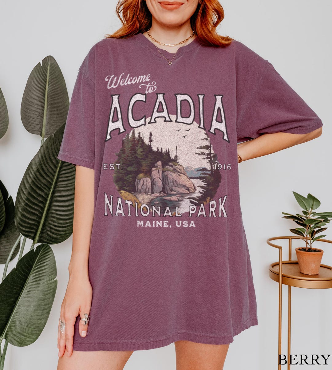 Acadia National Park Shirt Hiking Shirt Gift for Travel Nature Lover US ...