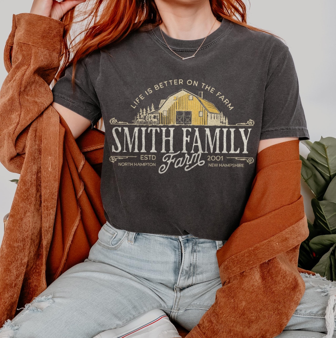 Custom Farm Shirt, Gift for Farmers, Family Farm T-shirts Life is ...