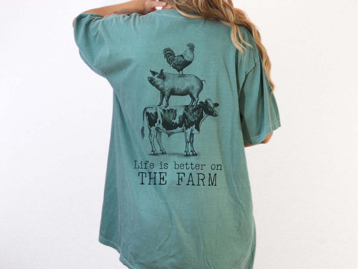 Custom Farm Shirt, Gift for Farmers, Family Farm T-shirts Life is ...