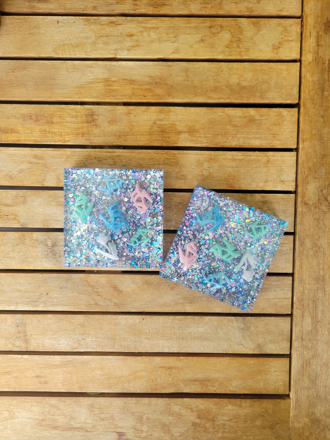 Barbie Coaster / Barbie Winter Holiday Glitter Coaster - Etsy