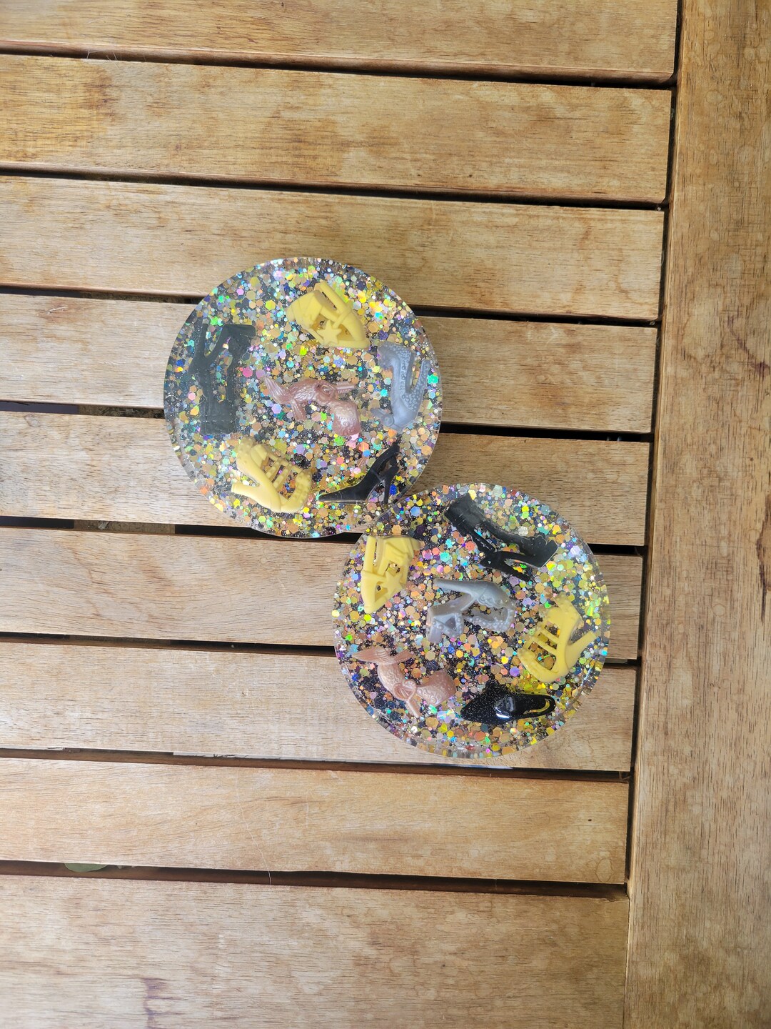 Barbie Coaster / Holiday Barbie Doll Glitter Coaster - Etsy