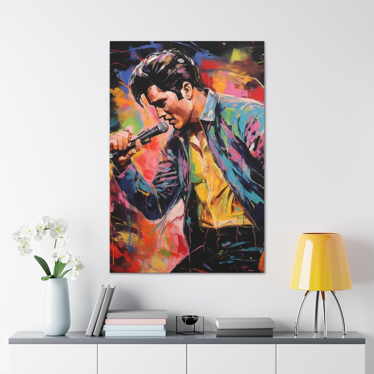 Elvis Presley Digital Download Portrait Painting Print Canvas the King ...