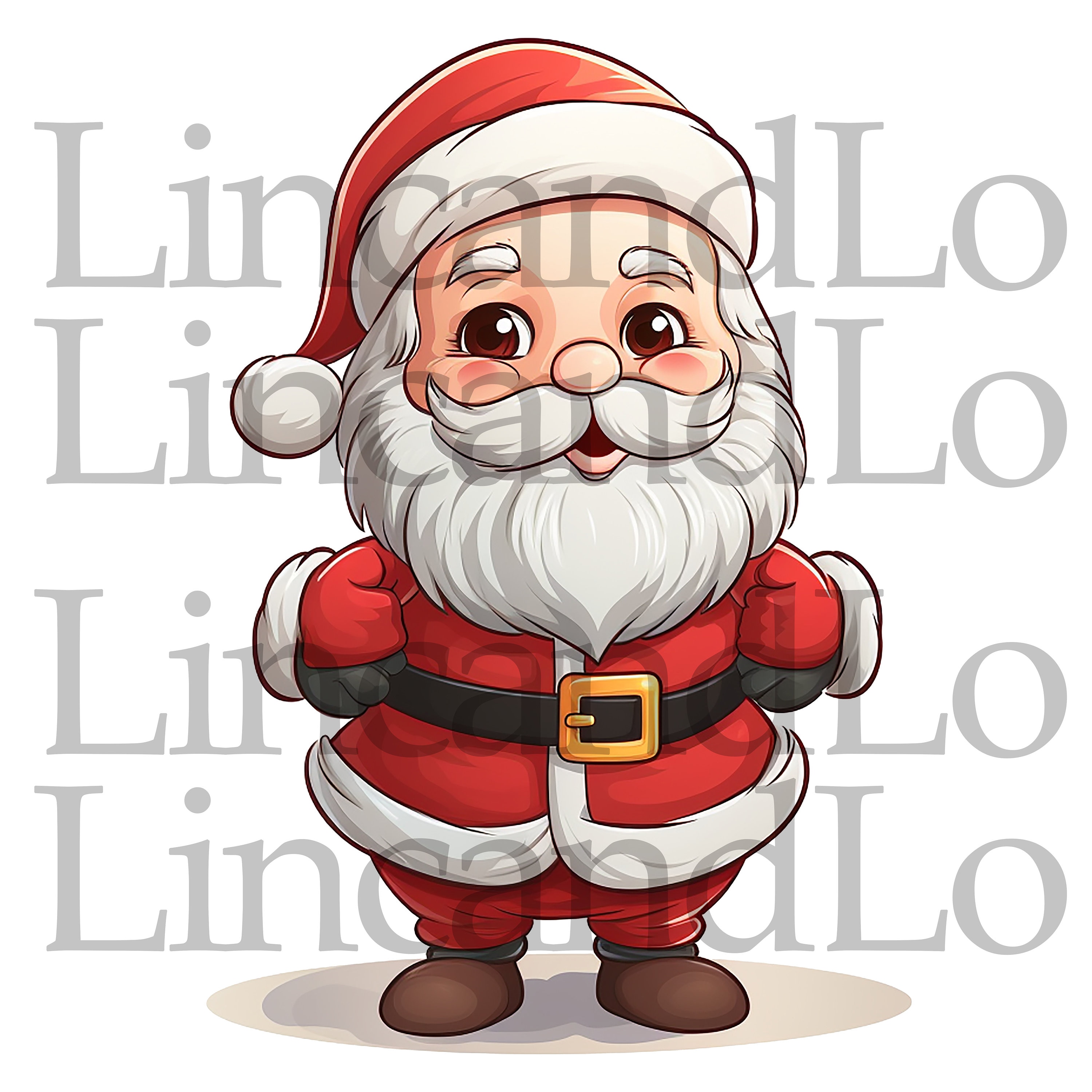 Santa PNG, Christmas Sublimation Clip Art, Santa Artwork, Commercial ...