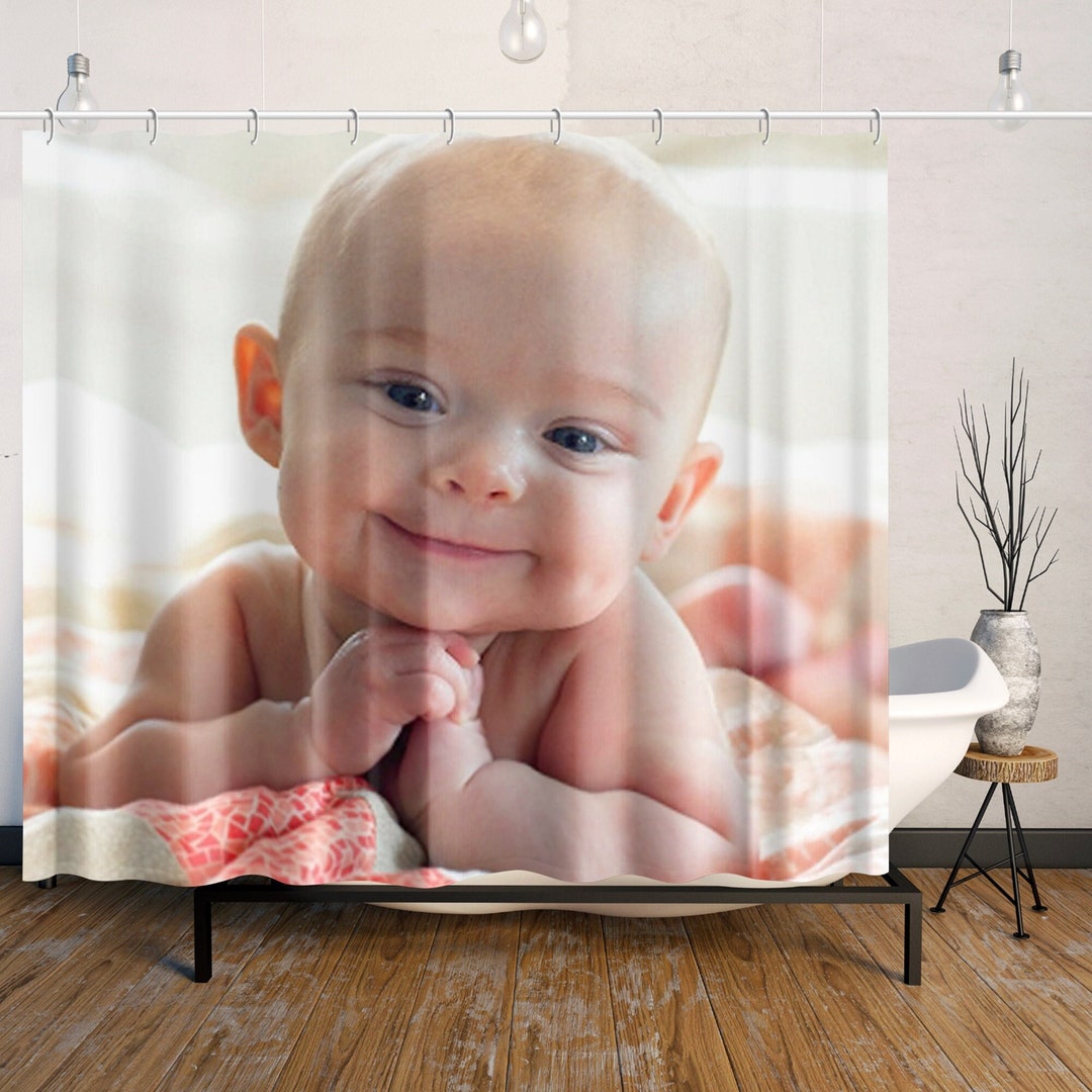 Custom Shower Curtain Photo Custom Bathroom Personalized Shower Curtain ...