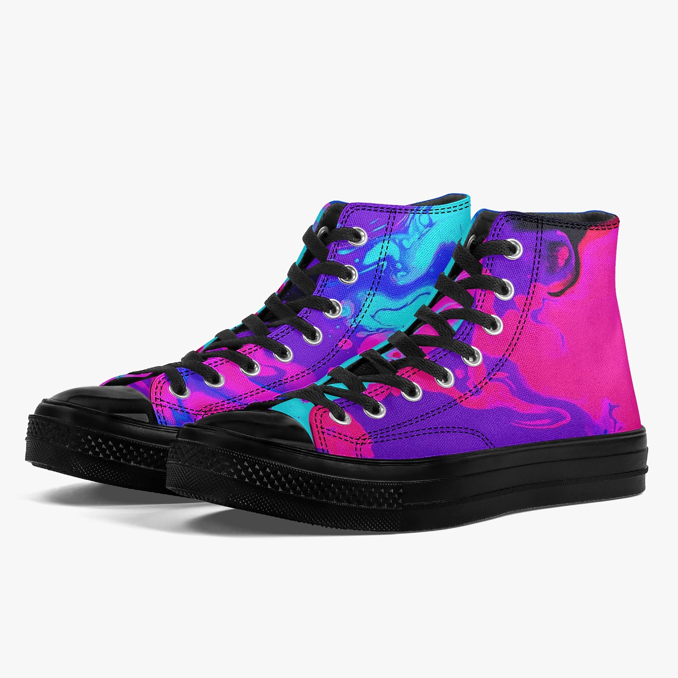 Purple and turquoise converse store