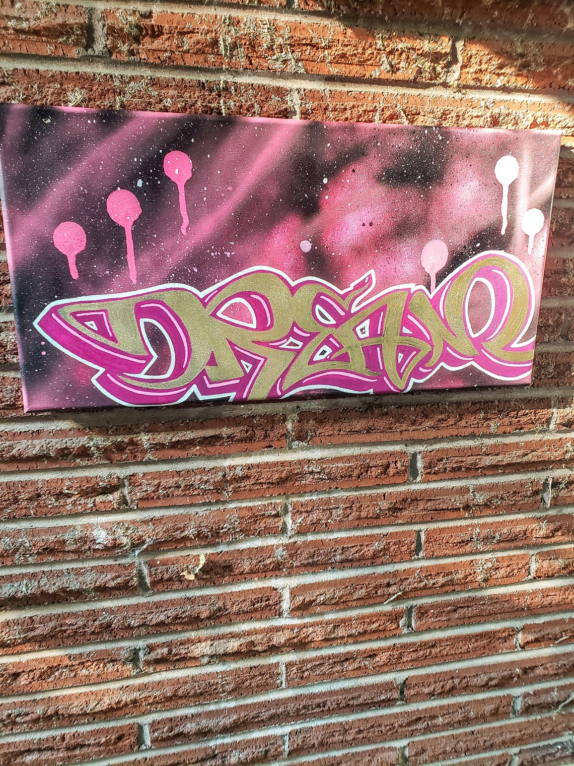 Graffiti Tagging Piece, Graffiti Art on Canvas, Spray Paint Art, Street ...