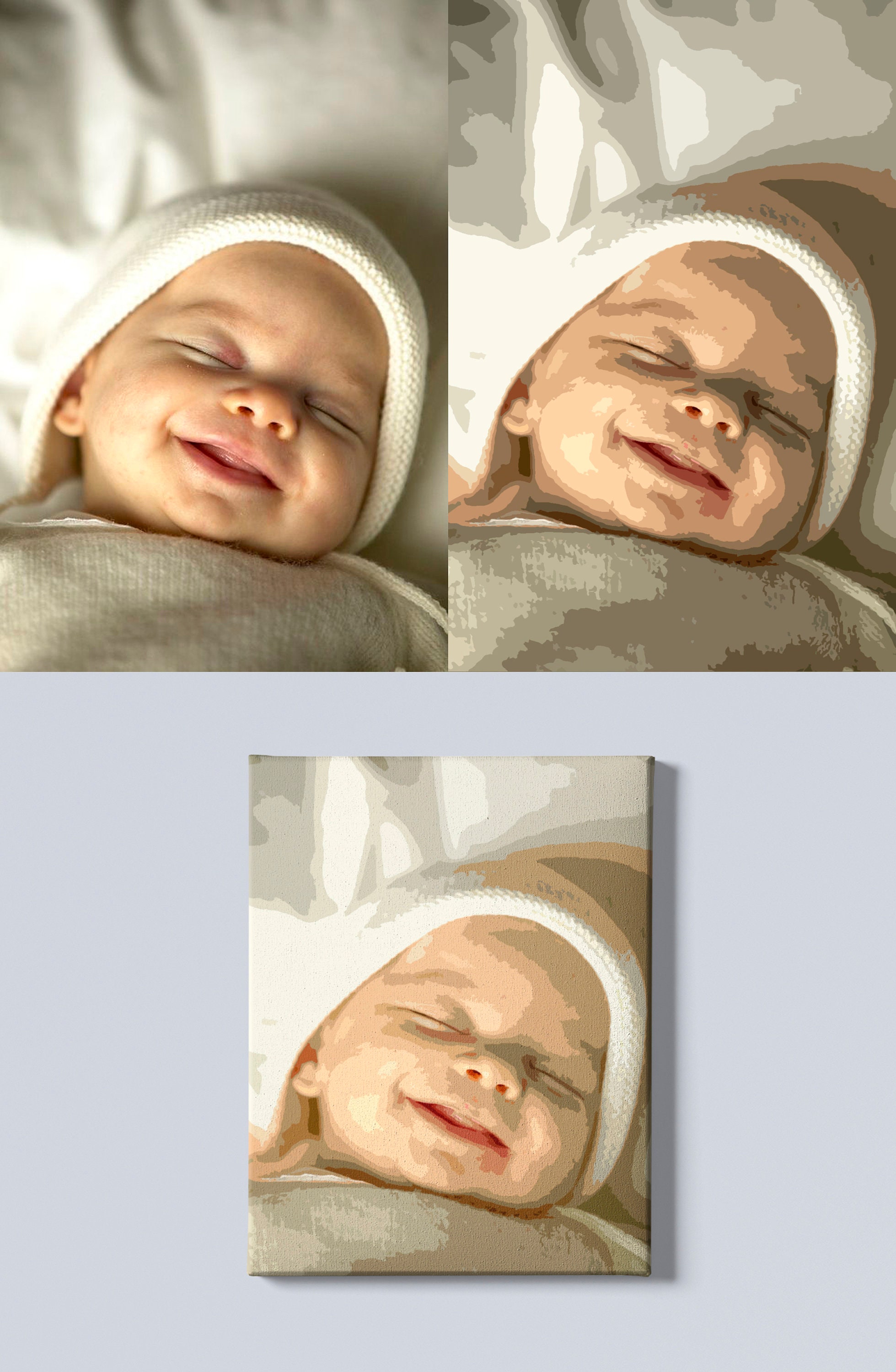 Custom Portraits Digital Art Personalized Gift Christmas Gift Birthday ...