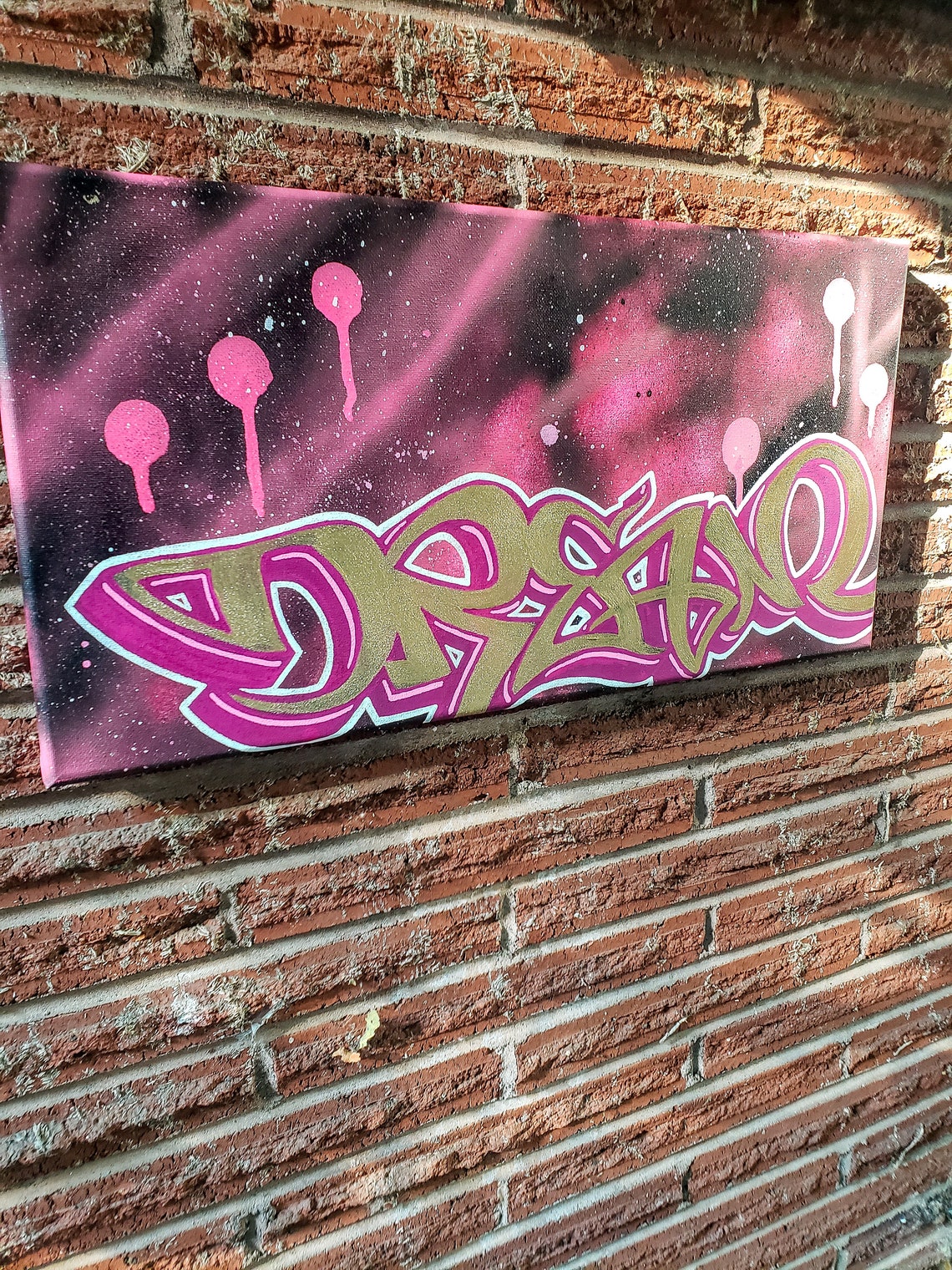 Graffiti Tagging Piece, Graffiti Art on Canvas, Spray Paint Art, Street ...
