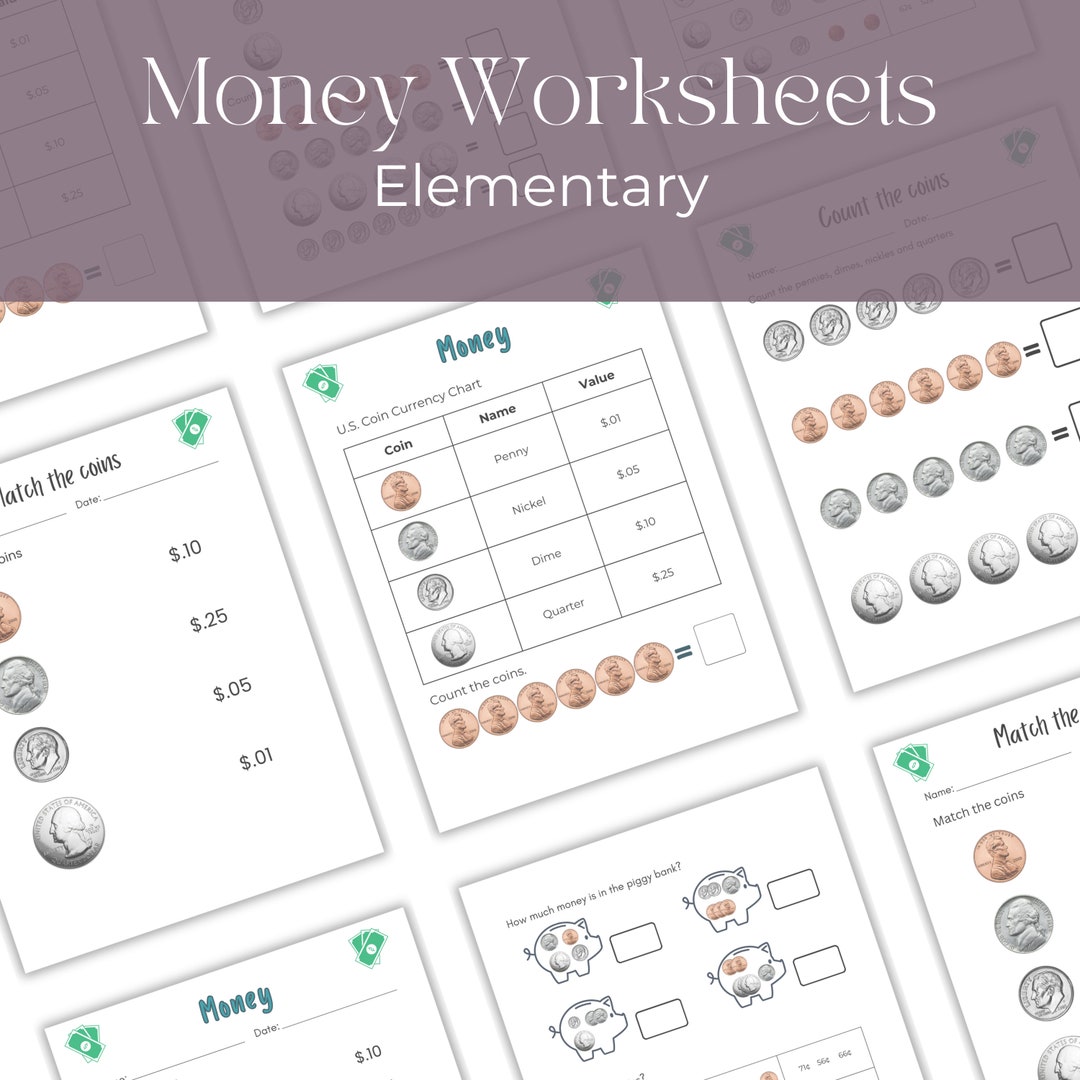 Money Worksheets for Elementary Teachers, Counting Money Activity ...