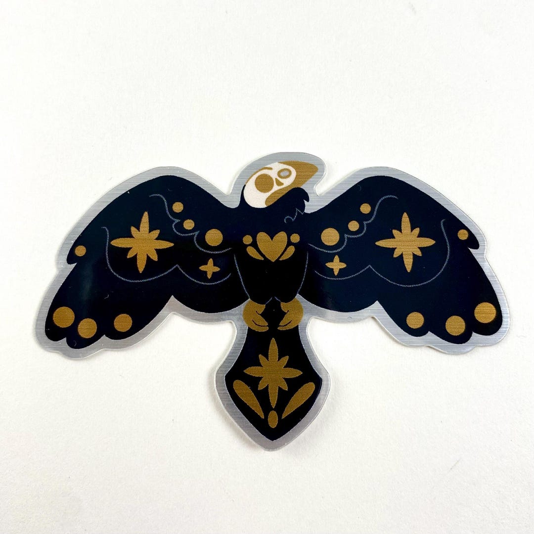 Starry Crow Familiar Vinyl Sticker - Etsy