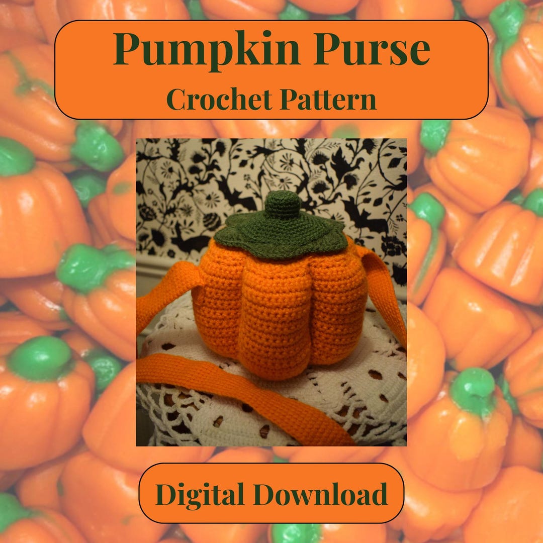 Pumpkin Purse Crochet Pattern (digital Download) - Etsy