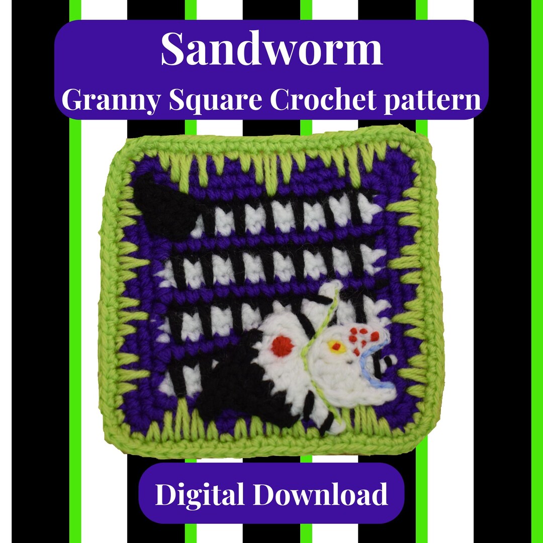 Sandworm Granny Square Crochet Pattern (digital Download) - Etsy UK