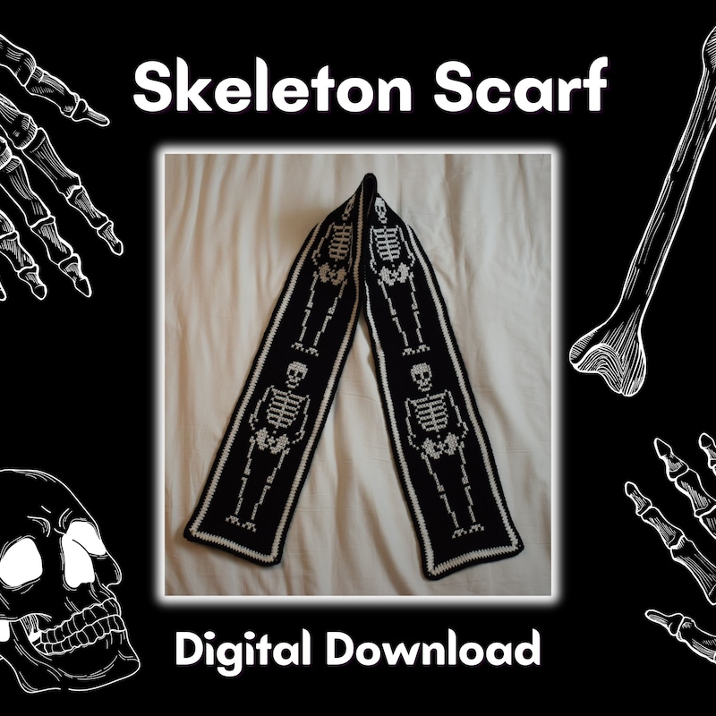 Skull Scarf - Etsy
