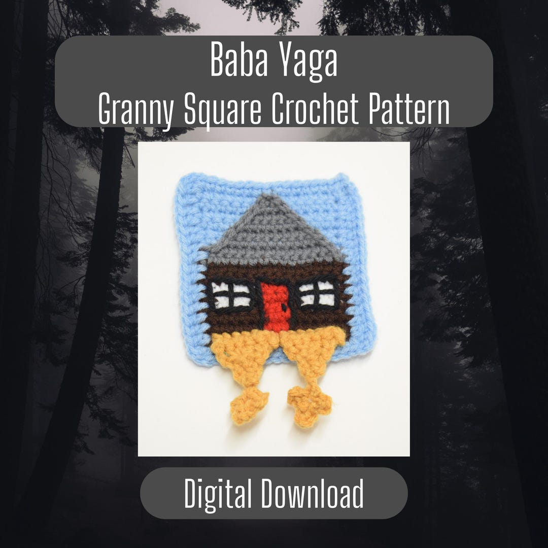 Baba Yaga House Granny Square Crochet Pattern (digital Download) - Etsy