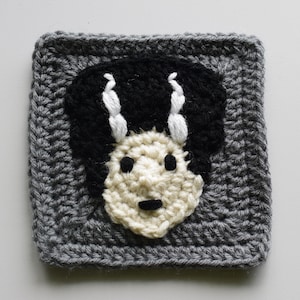 Bride of Frankenstein Granny Square Crochet Pattern (digital Download ...