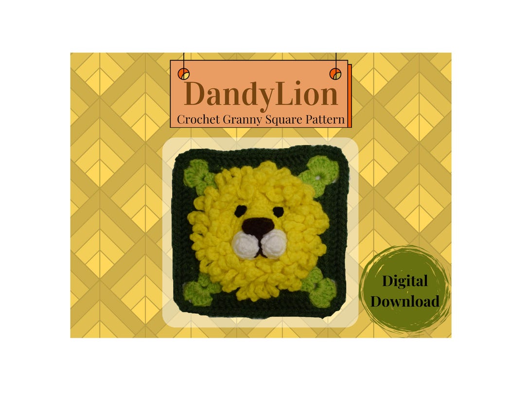 Dandylion Granny Square Pattern, Digital Download - Etsy