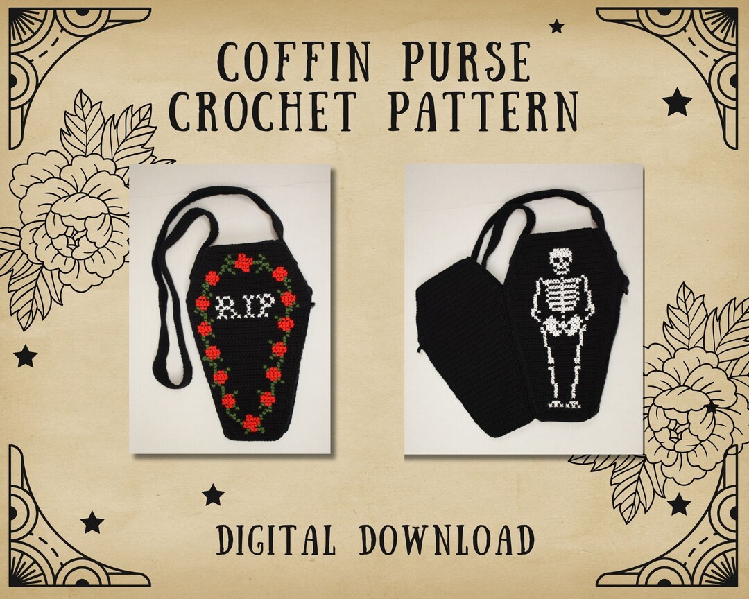 Coffin Purse Crochet Pattern, Digital Download - Etsy