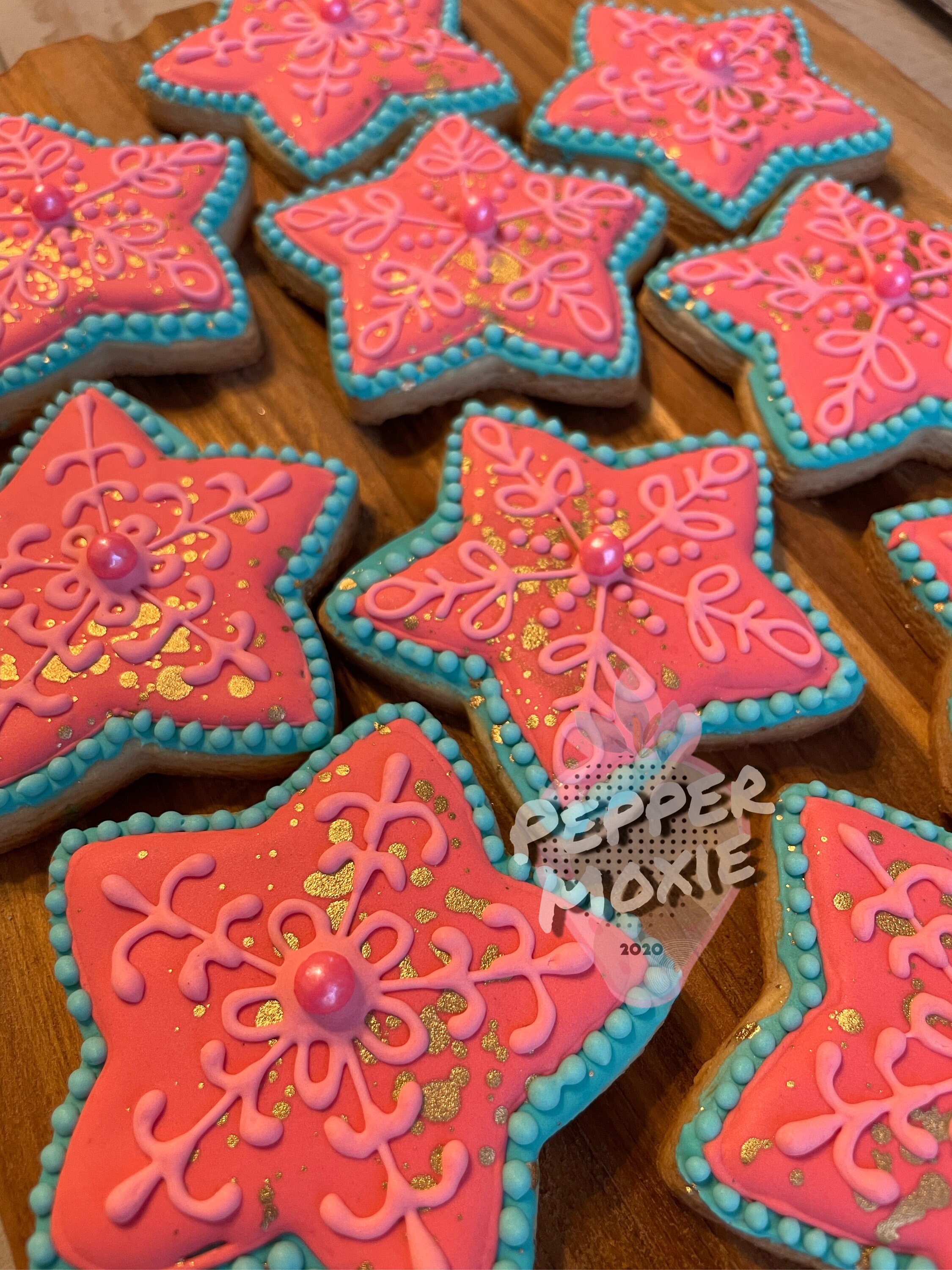 Stars Decorated Cookie, Star Sugar Cookie, Star Iced Cookie - Etsy