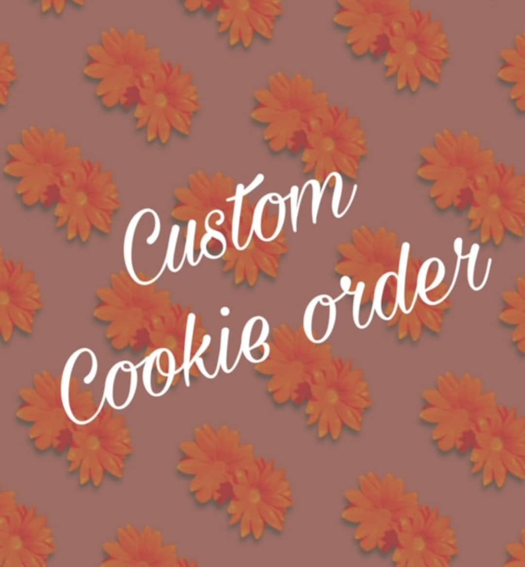Custom Cookie Order - Etsy